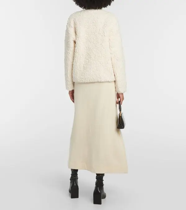 JIL SANDER Teddy Jacket - White
