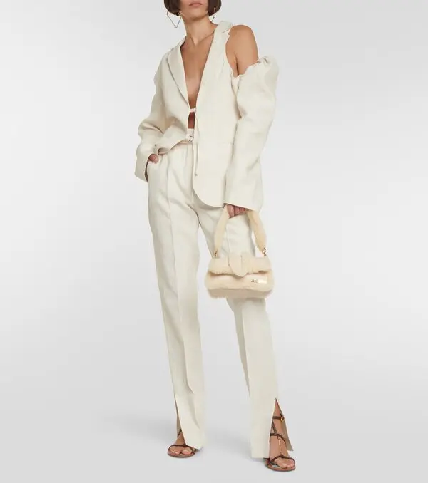 Jacquemus La Veste Galliga Linen-blend Blazer - White