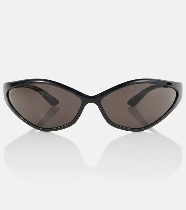 Balenciaga 90s Oval Sunglasses - Black