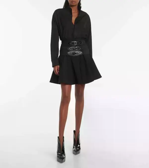 AZZEDINE ALAIA Alaïa Cotton Poplin Bodysuit