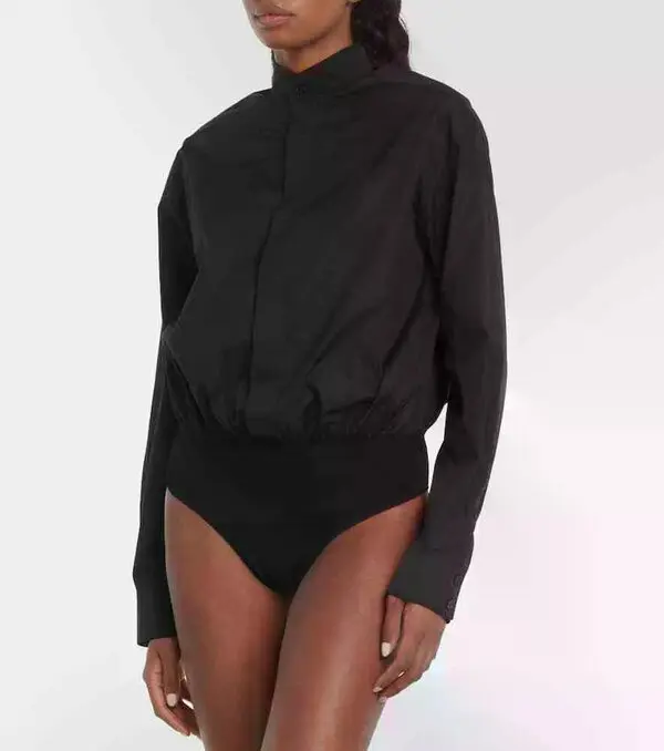 AZZEDINE ALAIA Alaïa Cotton Poplin Bodysuit