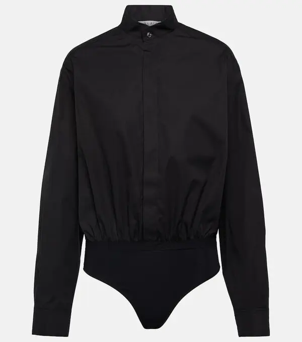 AZZEDINE ALAIA Alaïa Cotton Poplin Bodysuit
