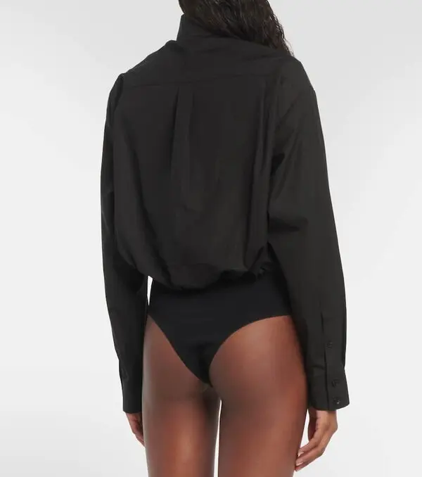 AZZEDINE ALAIA Alaïa Cotton Poplin Bodysuit