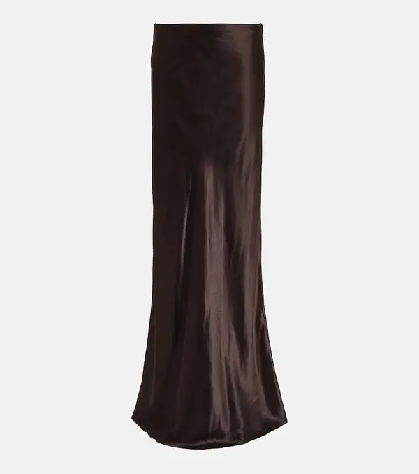 ANN DEMEULEMEESTER Satin Maxi Skirt