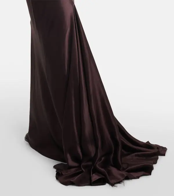 ANN DEMEULEMEESTER Satin Maxi Skirt