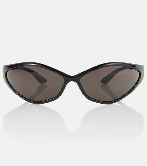 Balenciaga 90s Oval Sunglasses - Black