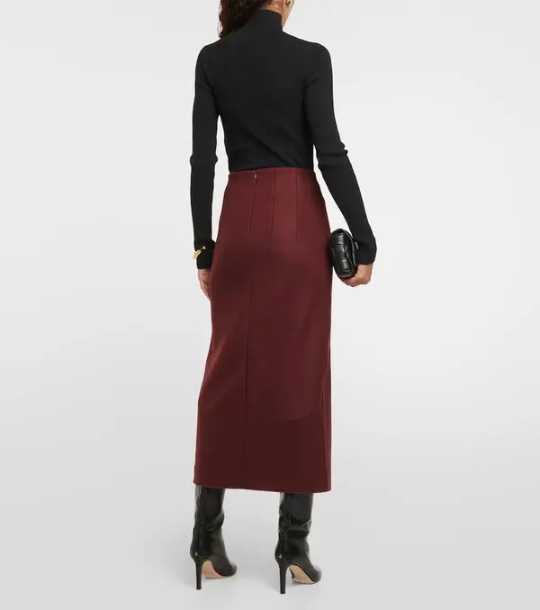PATOU Front-slit Midi Skirt