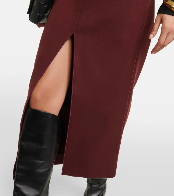 PATOU Front-slit Midi Skirt