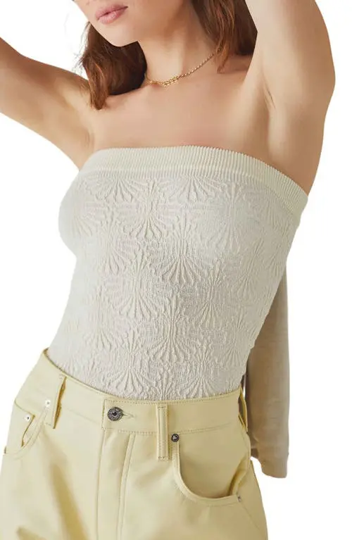 Free People Love Letter Jacquard Tube Top - Ivory