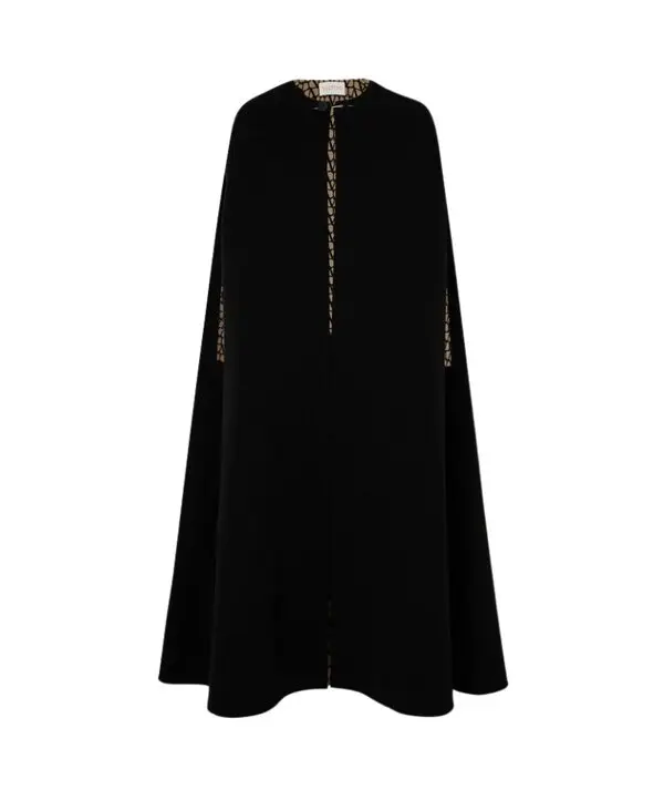 Valentino Garavani Wool And Silk-blend Cape