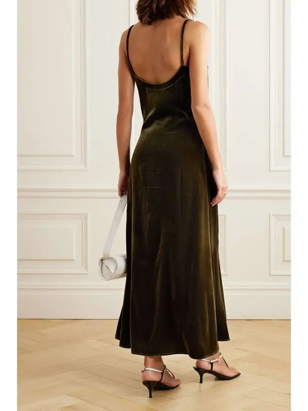 Le Kasha San Vio Velvet Maxi Dress