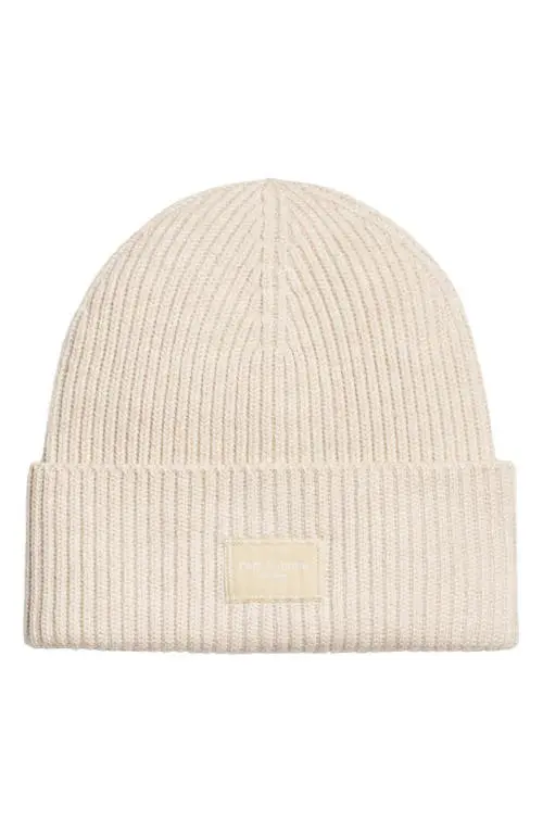 Rag & Bone Blake Ribbed Beanie - Ivory