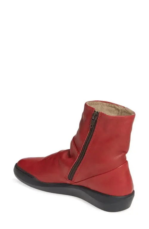 Fly London Bler Bootie - Red Leather