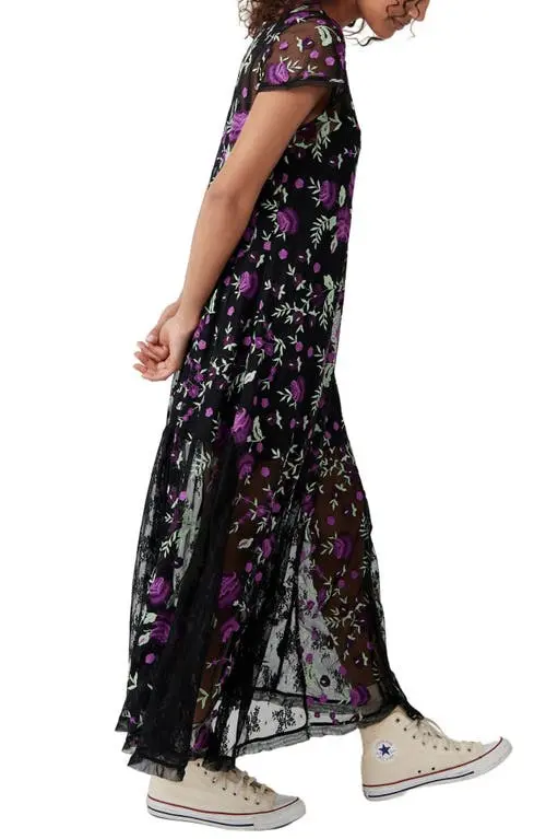 green emerald velvet dress Free People Fleur Du Jour Dress, Sweet Bohemian Embroidered Summer Dresses  from Spool 72 main image 0