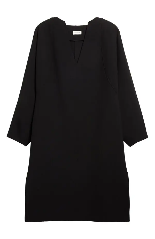 lilac black tie dress Rayne Black Shift Dress