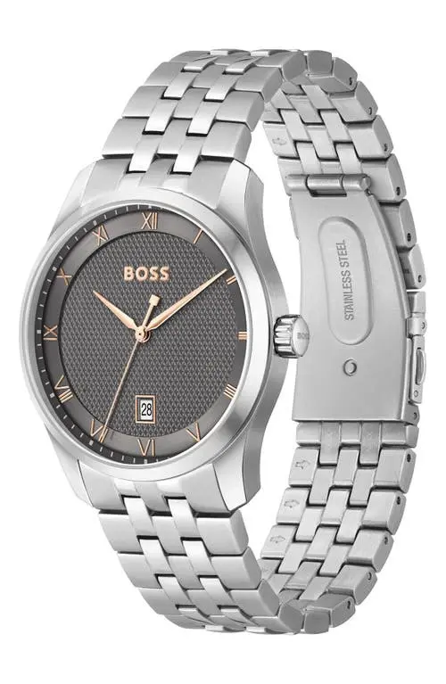 BOSS Principle Bracelet Watch - Silver