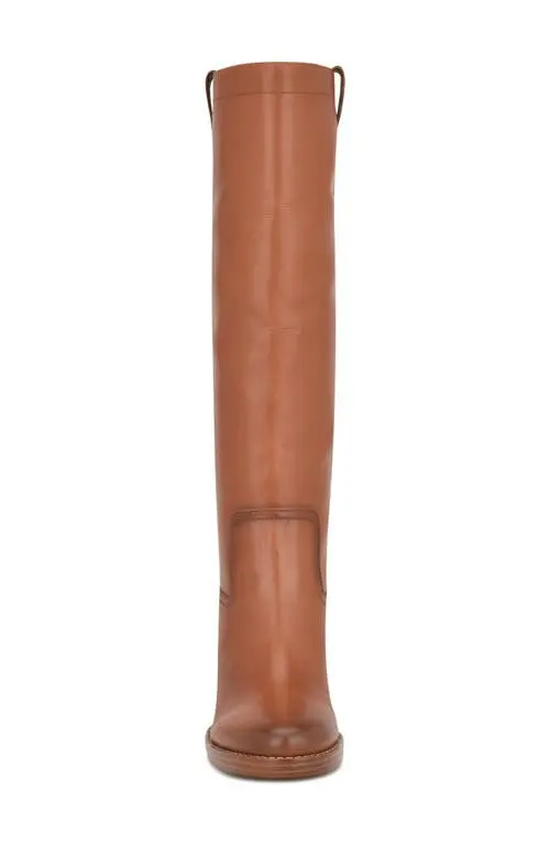 Nine West Knee High Boot - Dark Natural