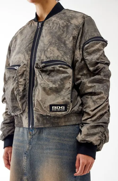 BDG URBAN OUTFITTERS Nylon Utility Bomber Jacket