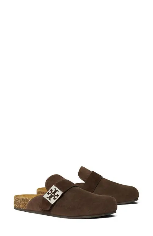 Tory Burch Mellow Mule - Dark Cocoa/silver