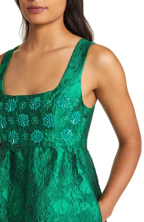 Lilly Pulitzer® Bellami Bead Embellished Floral Jacquard Dress