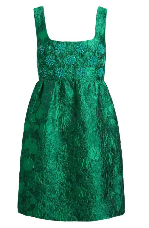Lilly Pulitzer® Bellami Bead Embellished Floral Jacquard Dress