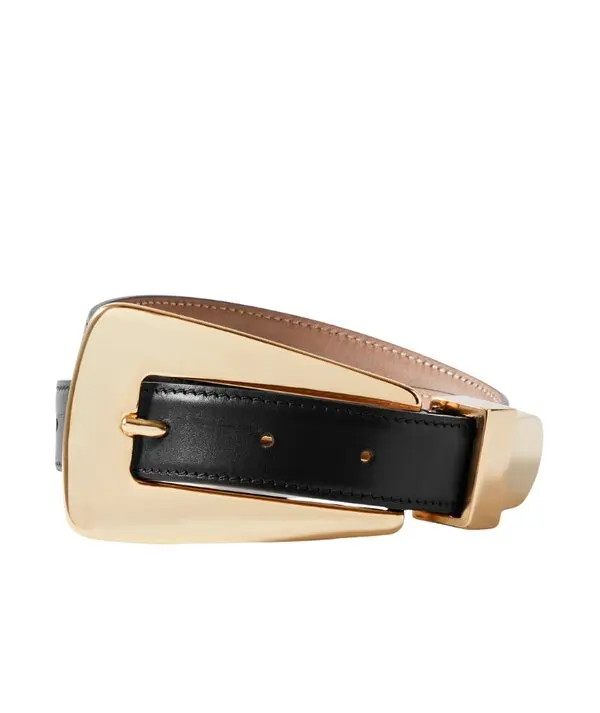 Khaite Lucca Leather Belt - Black