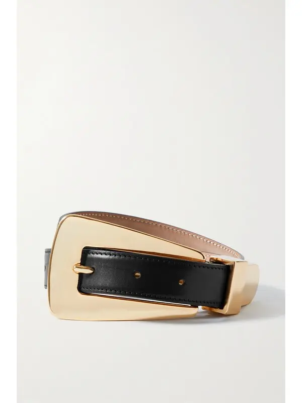 Khaite Lucca Leather Belt - Black