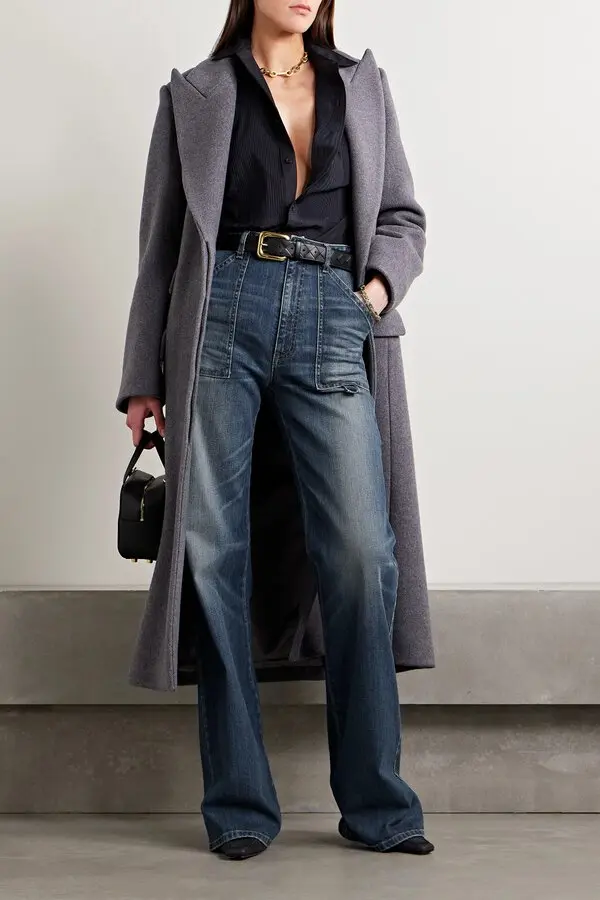 NILI LOTAN Quentin High-rise Wide-leg Jeans