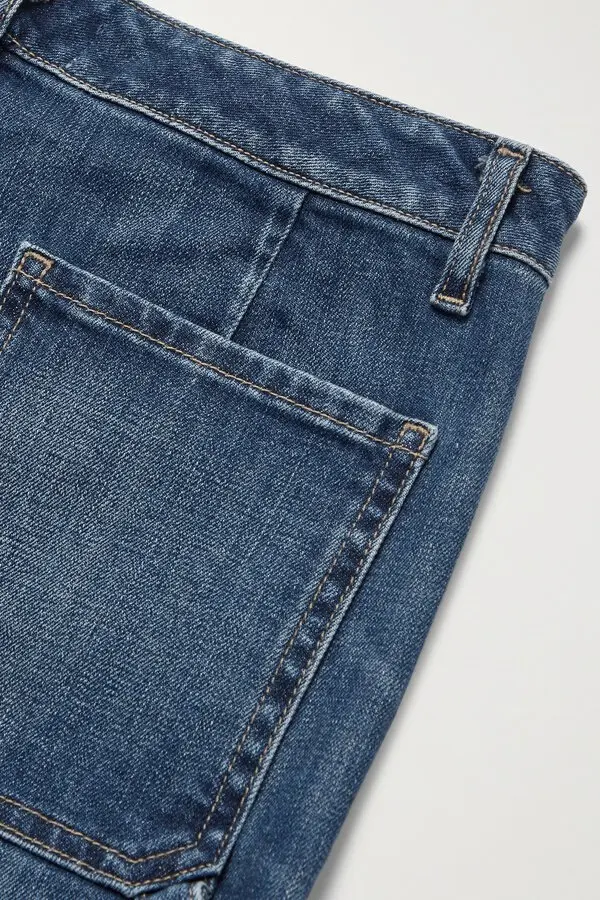 NILI LOTAN Quentin High-rise Wide-leg Jeans