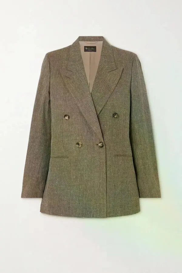 Loro Piana Aurora Double-breasted Blazer - Neutrals