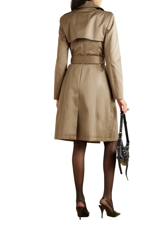 Versace Icons Belted Double-breasted Cotton-gabardine Trench Coat