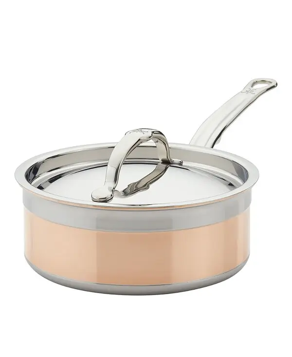 HESTAN Copperbond 2-quart Induction Copper Saucepan With Lid