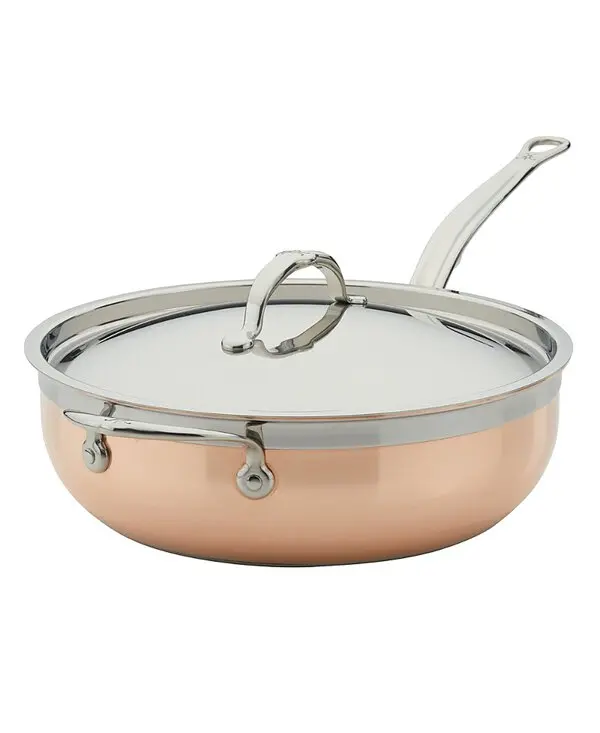 HESTAN Copperbond 5-quart Induction Copper Essential Pan With Lid
