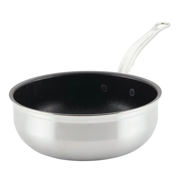 HESTAN Probond Forged 3.5-quart Professional Clad Stainless Steel Essential Pan With Titum Nonstick