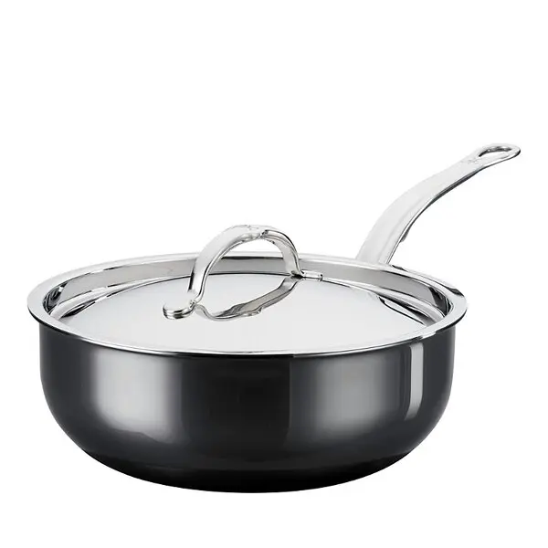 HESTAN Nanobond Molecular Titanium 3.5qt Essential Pan With Lid - Silver