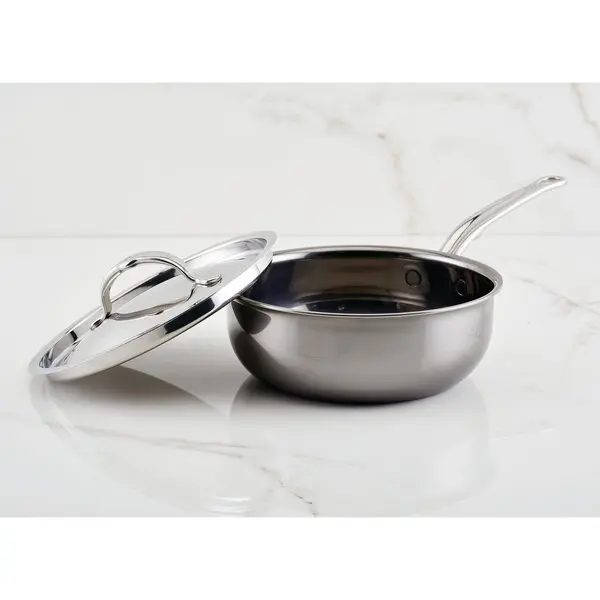 HESTAN Nanobond Molecular Titanium 2-quart Saucier With Lid