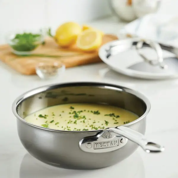 HESTAN Nanobond Molecular Titanium 2-quart Saucier With Lid