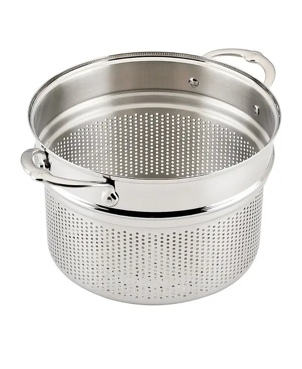 HESTAN Provisions 8-quart Steel Pasta Insert - Stainless