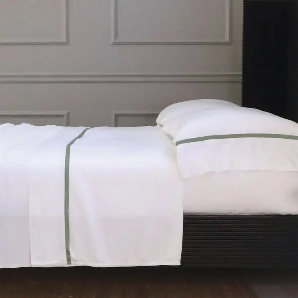 POM POM AT HOME Langston Sateen Sheet Set, Queen - Moss