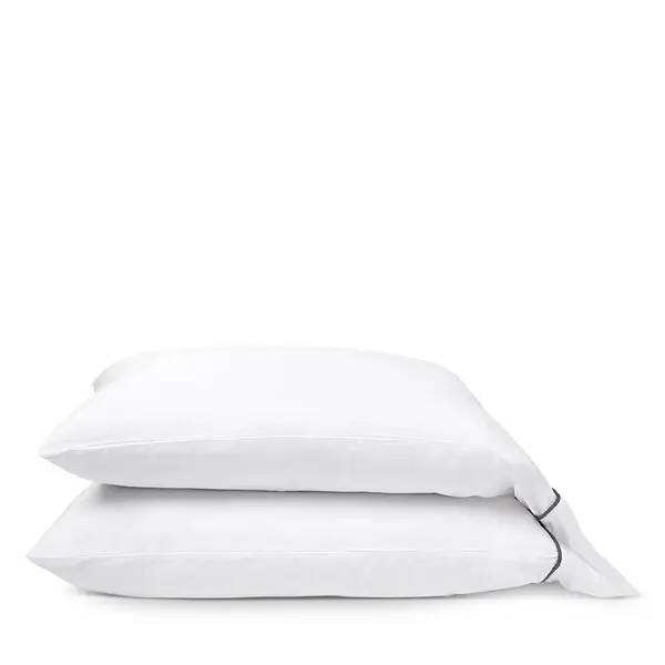 POM POM AT HOME Sheena Sateen Standard Pillowcase, Pair - Midnight
