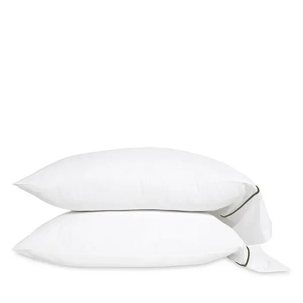 POM POM AT HOME Sheena Sateen Standard Pillowcase, Pair - Moss