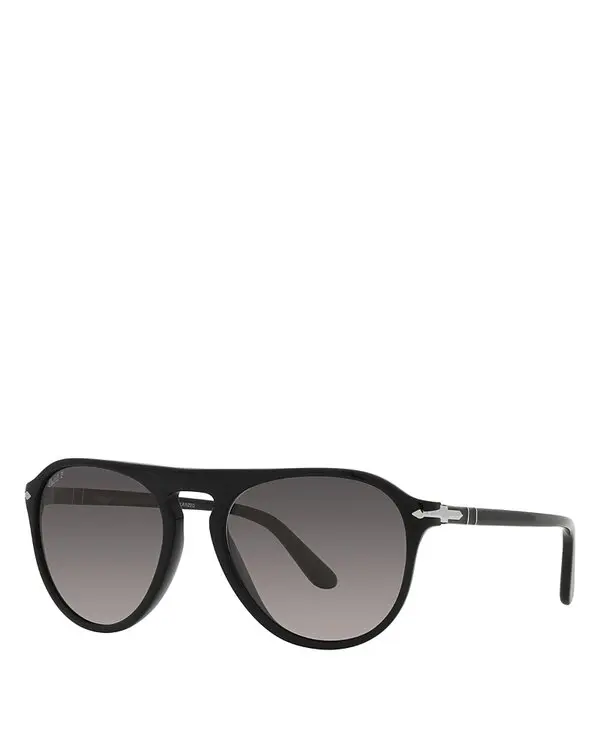 Persol Polarized Pilot Sunglasses - Black