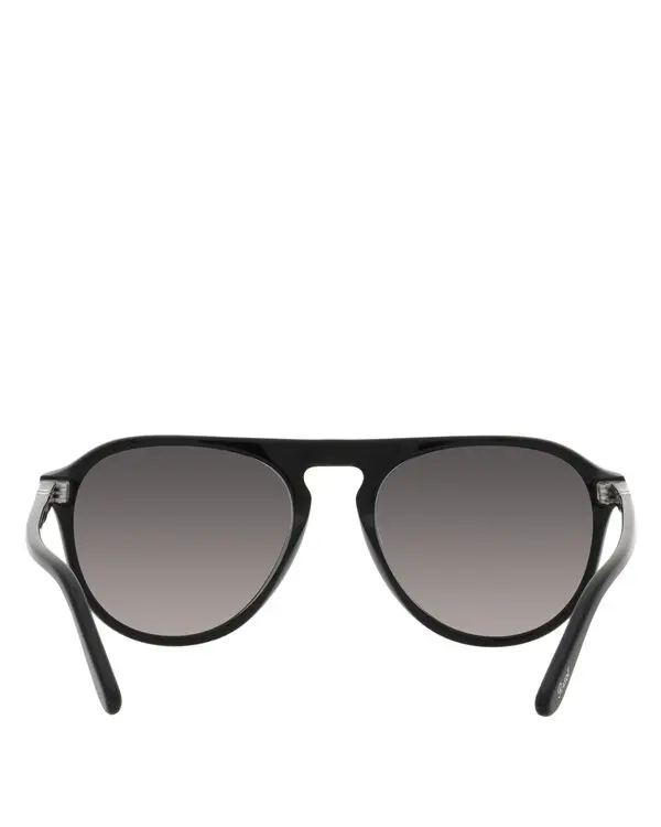 Persol Polarized Pilot Sunglasses - Black