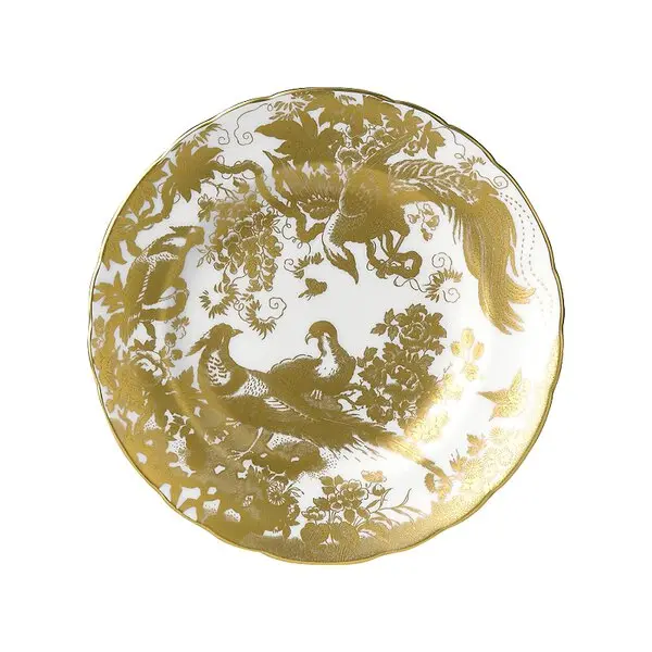 ROYAL CROWN DERBY Aves Salad Plate, 8 - Gold
