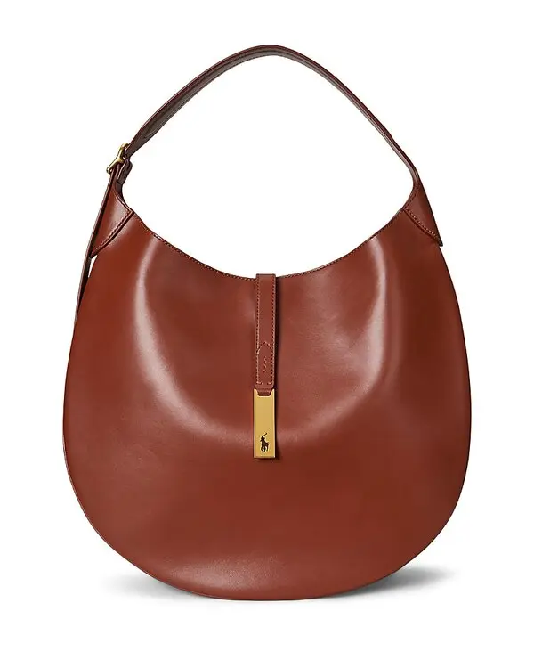 Polo Ralph Lauren Polo Id Large Hobo Shoulder Bag - Red