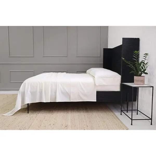 POM POM AT HOME Como Ladder Stitch Standard Pillowcase, Pair - Ivory