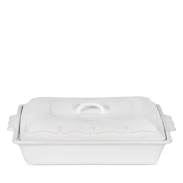 JULISKA Berry & Thread Lidded Baker 13 - Whitewash