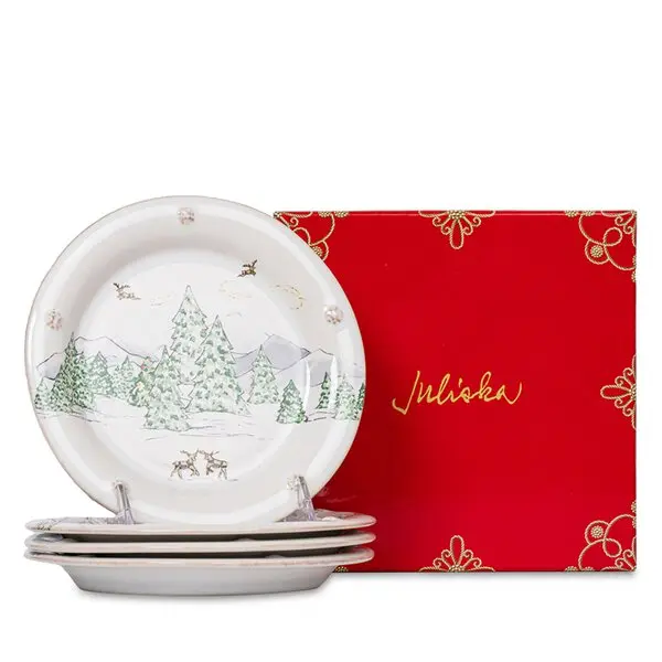 JULISKA B & T North Pole Cocktail Plate, Set Of 4