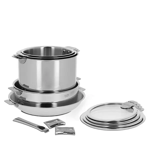 CRISTEL Casteline Tech 12-piece Cookware Set Bloomingdale's Exclusive - Stainless Steel