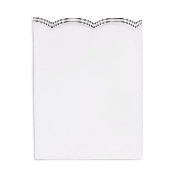SKY Scalloped Sheet Set, King - Reflection Grey
